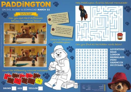 Win 1 of 3 Paddington merchandising bundles & FREE PADDINGTON ACTIVITY ...