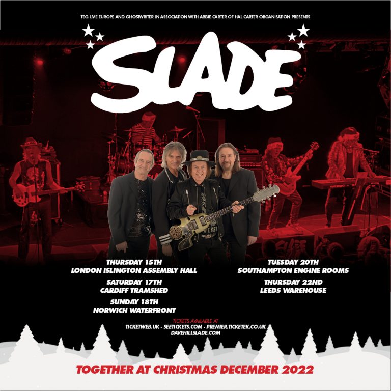 Win a pair of tickets to Slade Christmas gig in London on 15 Dec